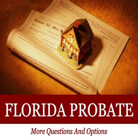 Florida Probate: More Questions and Options | PDF