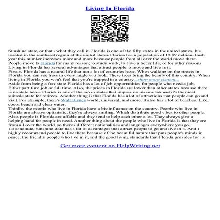 Florida State Essay | PDF