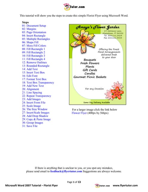 Microsoft Publisher 2007 Tutorial: Easter Egg Hunt Flyer | PDF