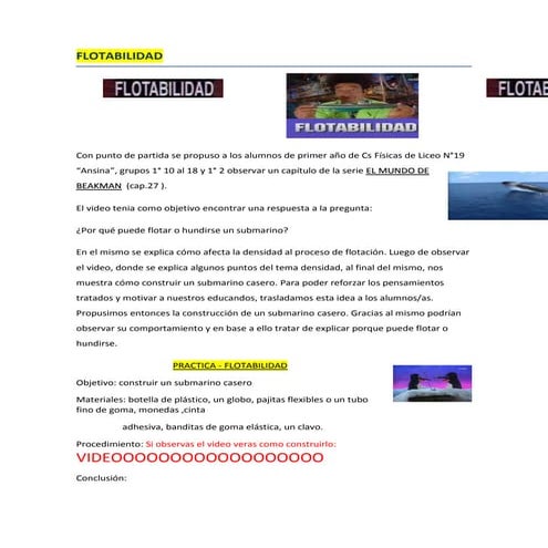 Hoja De Trabajo Sobre Densidad Y Flotabilidad Cómo Calcular La