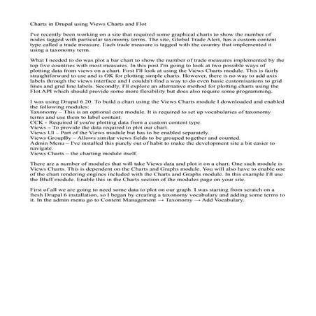 Flot charts on drupal | PDF