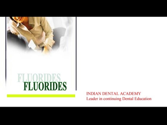 MECHANISM OF ACTION OF FLUORIDE | PPTX