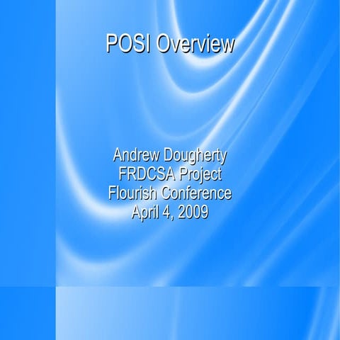 POSI Overview | PPT