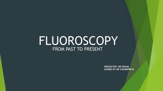 Flat Panel Digital Fluoroscopy by Akash Das | PPTX | Chemistry | Science