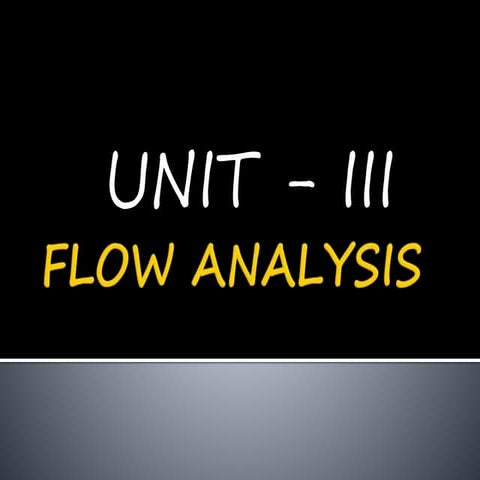 Flow analysis overview | PPTX