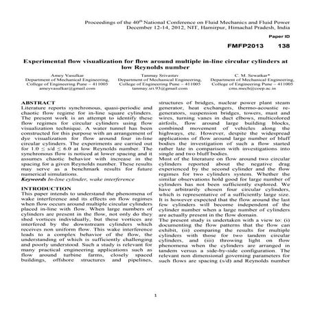 Flow around multiple_inline_circular_cylinders | PDF