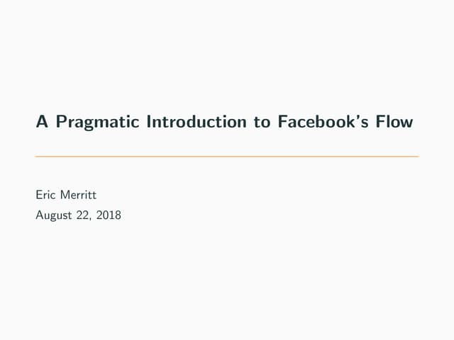 Flow Based Javascript Ppt 1987