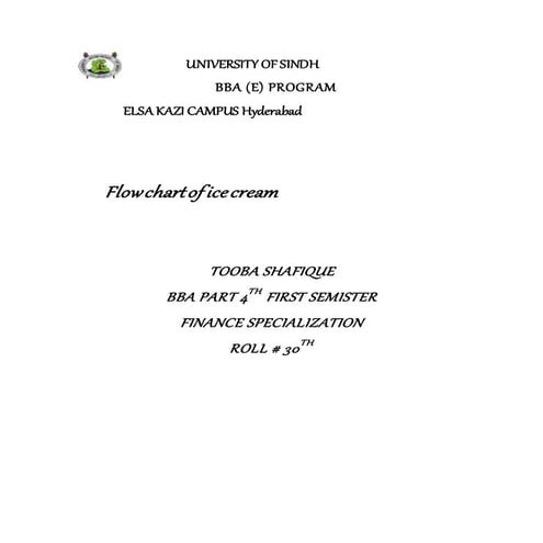 Flow chart of ice cream | DOCX