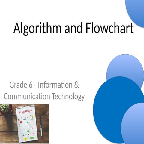 flow chart presentation.pptx for grade 6 students | PPTX