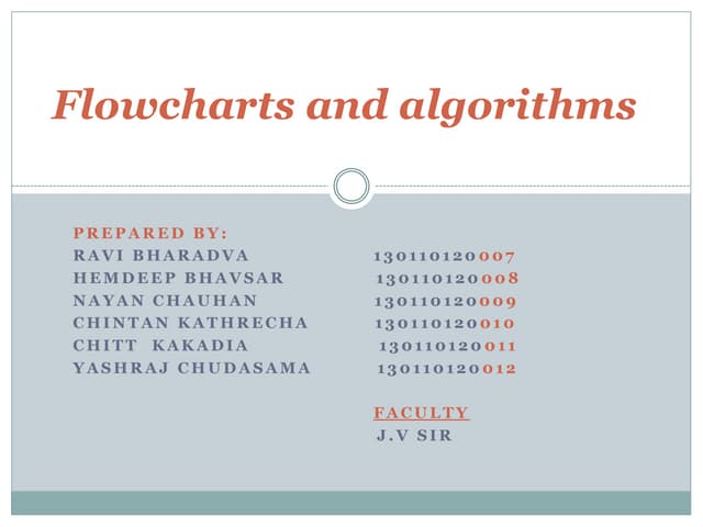 Flowcharts and algorithms | PPTX | Programming Languages | Computing Flowcharts and algorithms | PPTX | Programming Languages | Computing