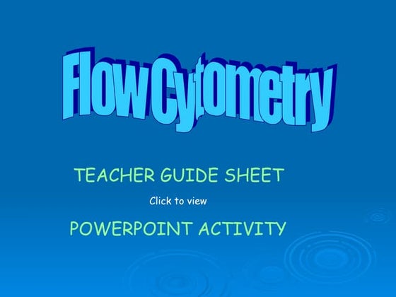 Flow Cytometry Guide Ppt