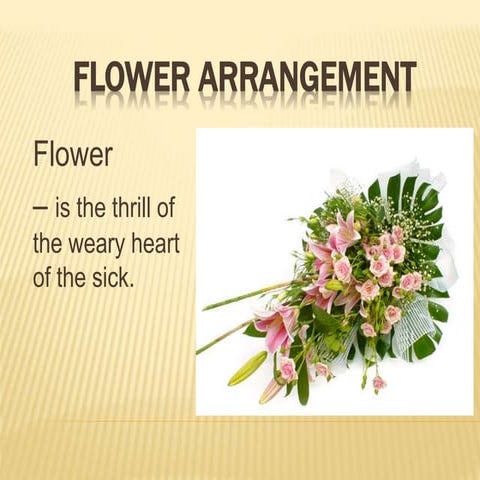 Flower Arrangement | PPTX