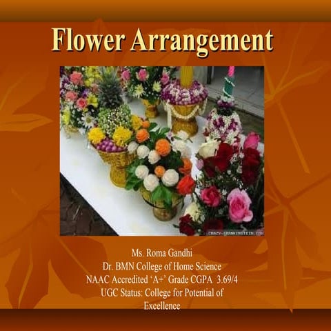 Flower arrangement | PPT