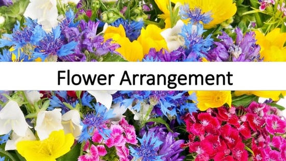 Elements and principles of design in flower arrangement | PPTX ...
