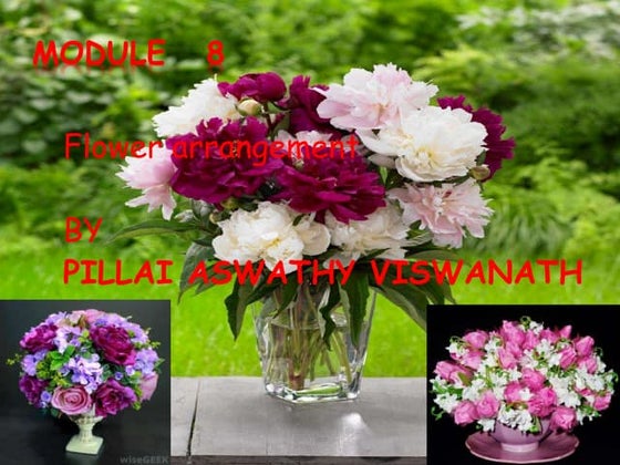 Elements and principles of design in flower arrangement | PPT
