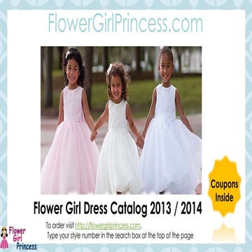 Flower girldress catalog1 | PPT