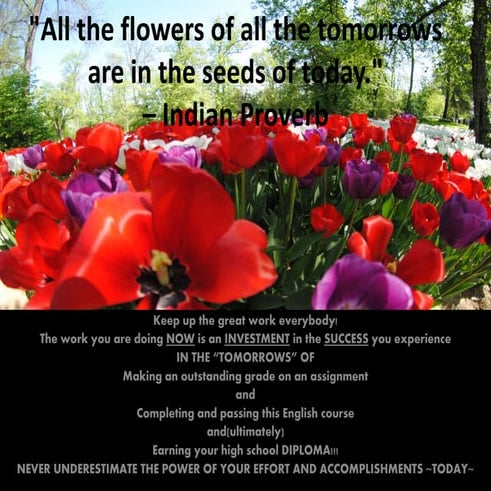 Flowers of tomorrow | PPT