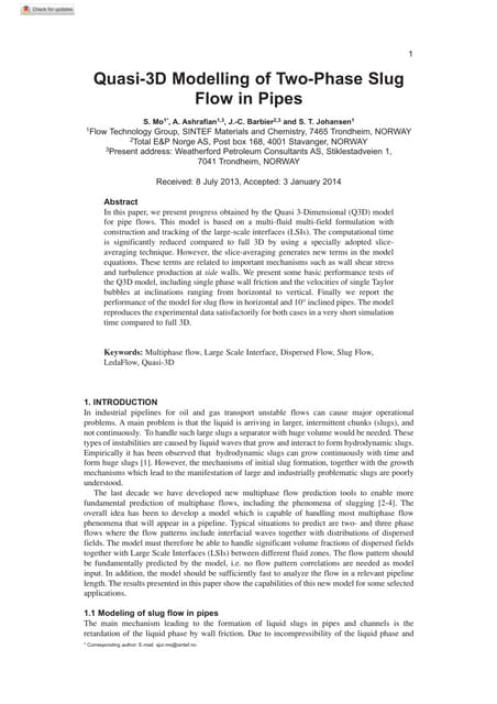 Basics of two phase flow (gas-liquid) line sizing | PDF
