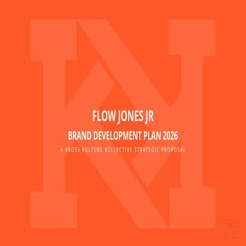 Flow Jones Jr. 2026 Brand Development & Strategic Growth Plan | PPTX
