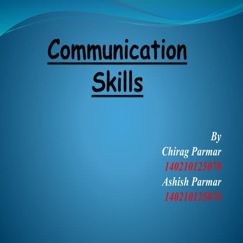 Flow of Communication | PPTX