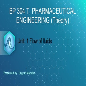 Flow of fluid | PPTX