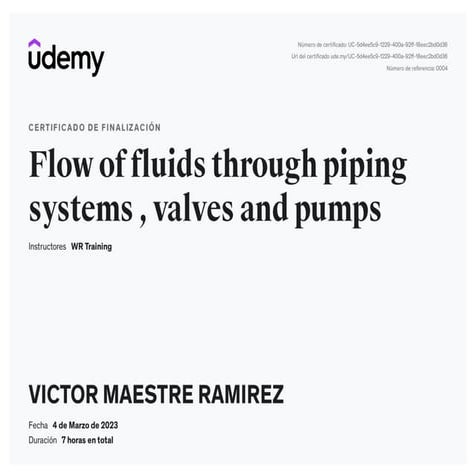 Flow of Fluids through Piping Systems , Valves and Pumps | PDF