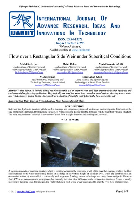 Notches and weir | PPT