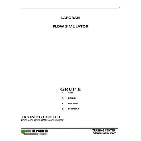 Flow simulator group e | PDF