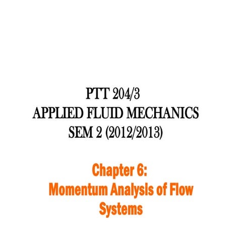 Flow Systems in Fluid Flow with Momentum Analysis and Energy Equations.pptx