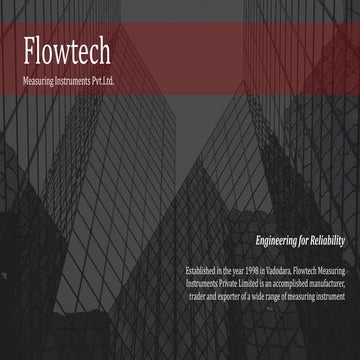 Flowtech Flowmeters | PPT