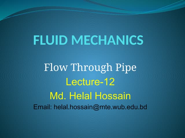 Hardy cross method of pipe network analysis | PPT