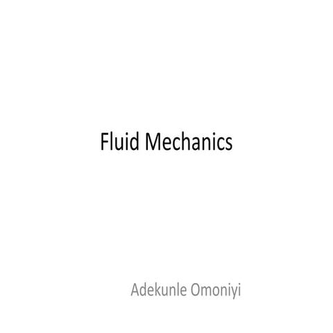 Comprehensive Fluid Mechanics: Flow Types, Head Losses, and Pipe ...