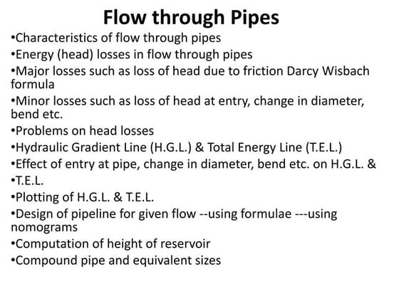 Pipe line sizing | PPTX