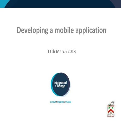Mobile Development: A presentation to Year 10/11 children | PPT