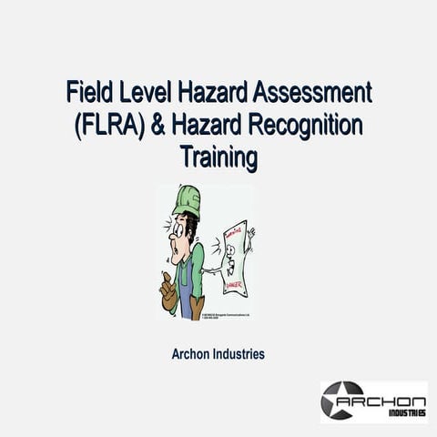 Presentation risk assessment training | PPTX