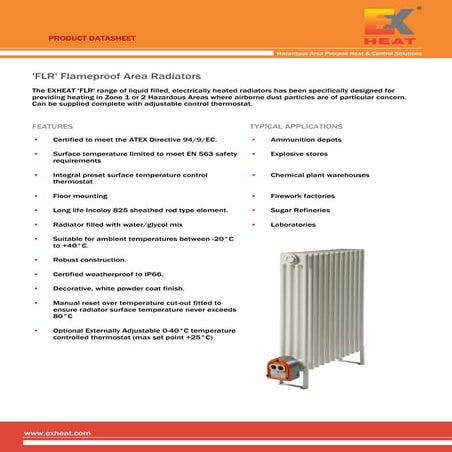 Exheat Flameproof Hazardous Area Industrial Immersion Heaters, Zone 1 ...