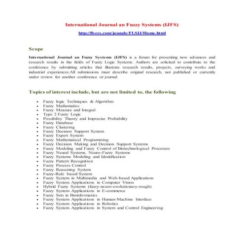International Journal in Foundations of Computer Science & Technology ...