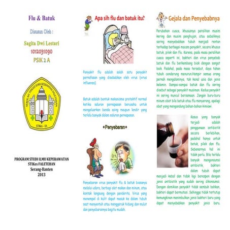 Leaflet Flu & batuk | DOCX