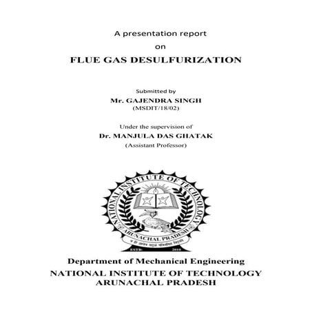 Flue gas desulphurization report | PDF