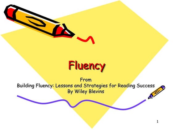 EDUC 551 Developing Reading Fluency | PPTX | Educational Assessment ...