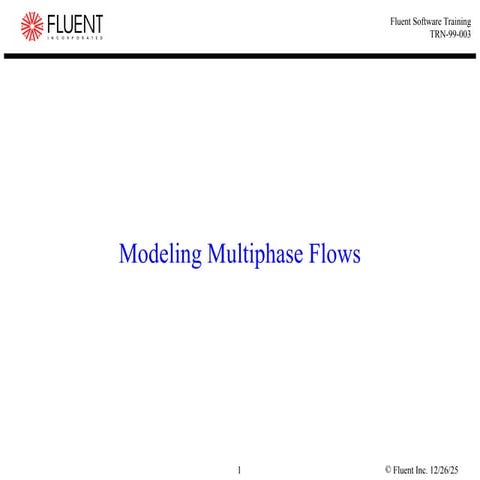 01 multiphase flows- fundamental definitions | PDF