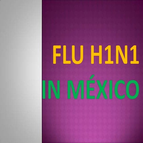 Flu H1 N1 In MéXico Jessica | PPTX