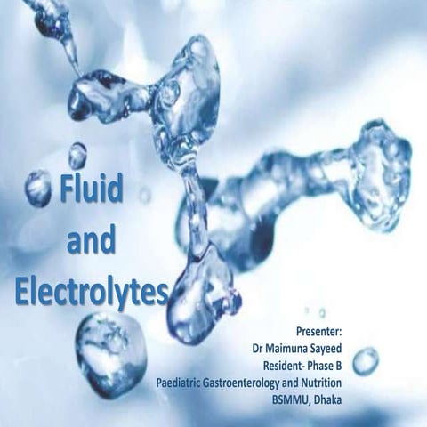 Fluid and electrolytes | PPT