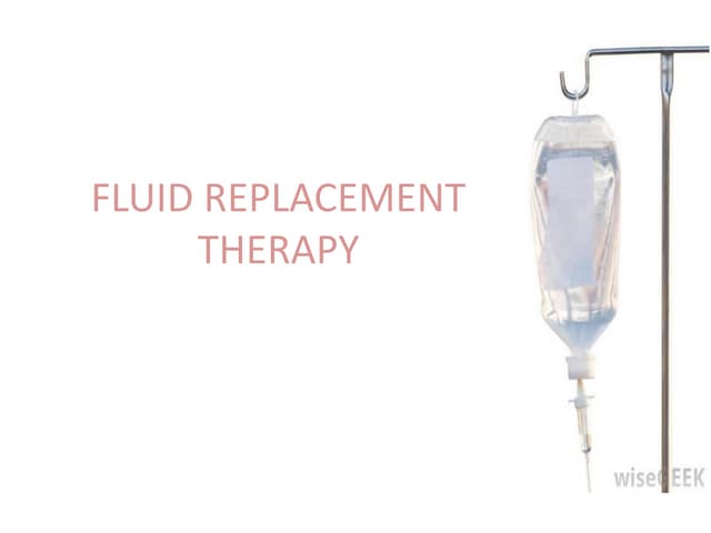 Fluid therapy in animals | PPTX | First Aid | Injuries
