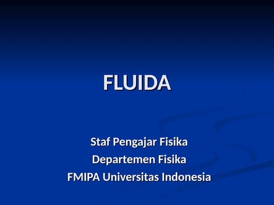 Fluida Statis (1).pptx fisika dasar unoiversitas | PPT