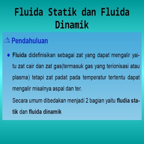 Modul mekanika fluida: Dasar-dasar Perhitungan Aliran Fluida | PDF