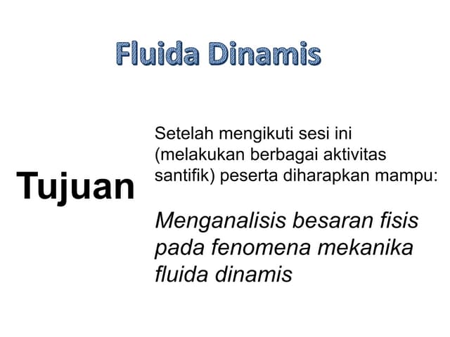 Modul mekanika fluida: Dasar-dasar Perhitungan Aliran Fluida | PDF