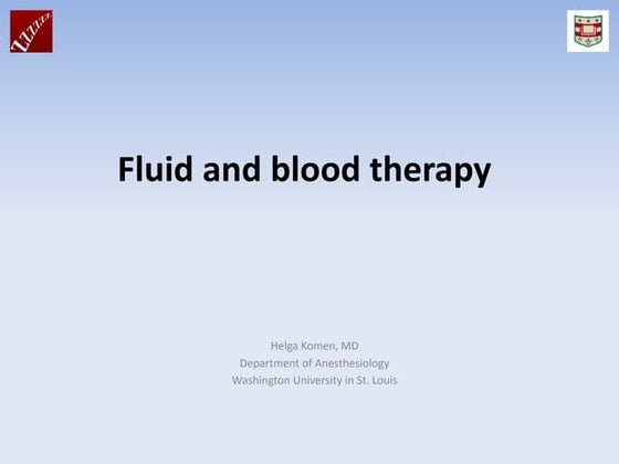 Flud therapy in veterinary practices | PDF
