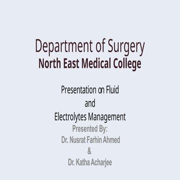Fluid and electrolyte Management on surgery.pptx