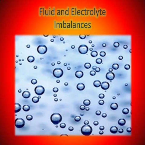 Fluid and electrolyte | PPTX